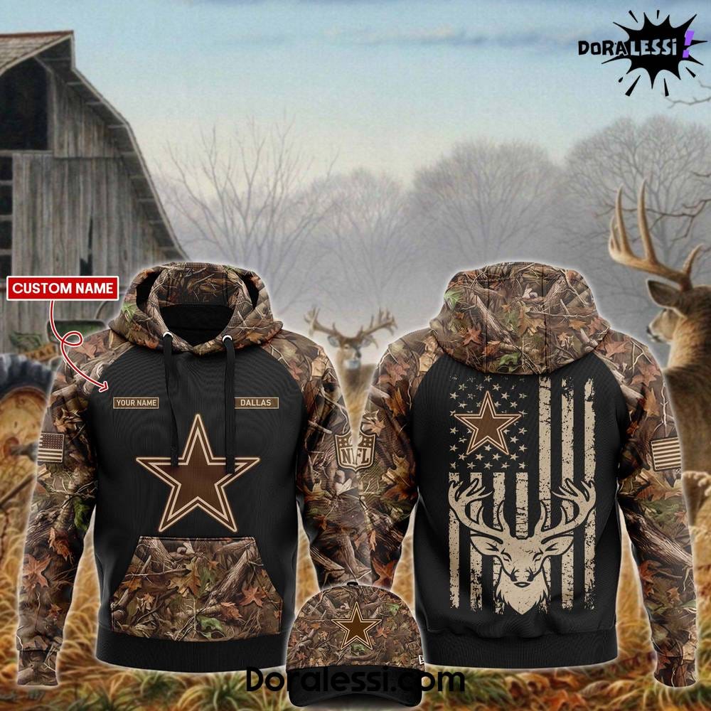 Dallas Cowboys NFL x Hunting Limited Edition Combo Hoodie Pants Cap ...