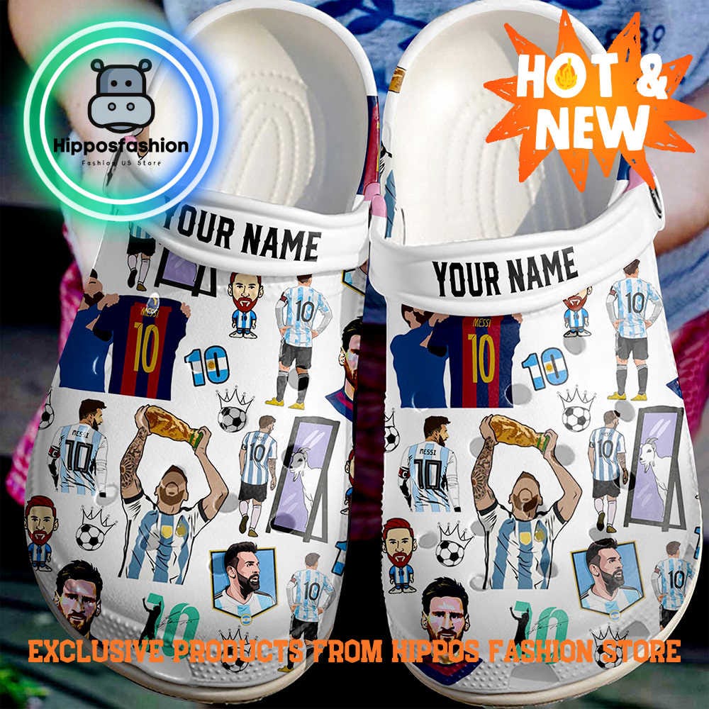Lionel Messi FC Barcelona Soccer Sport Crocs Shoes - Hipposfashion ...