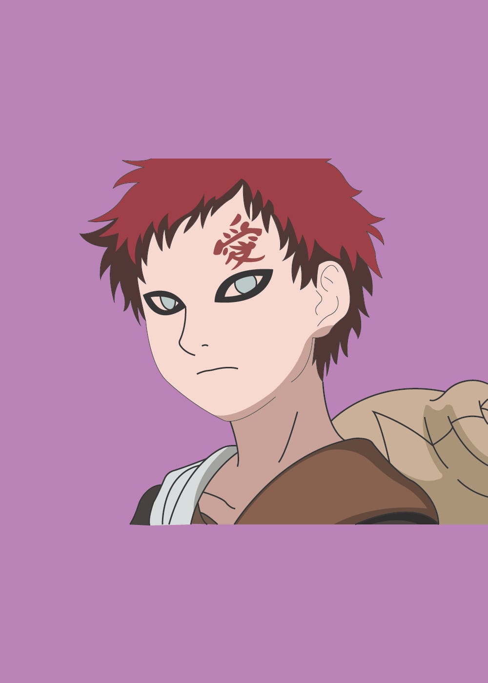How To Draw Gaara Face