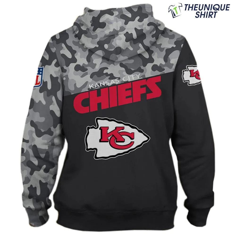 Kansas City Chiefs Nfl Camo Graphic Military Hoodie 3D Pullover | by ...
