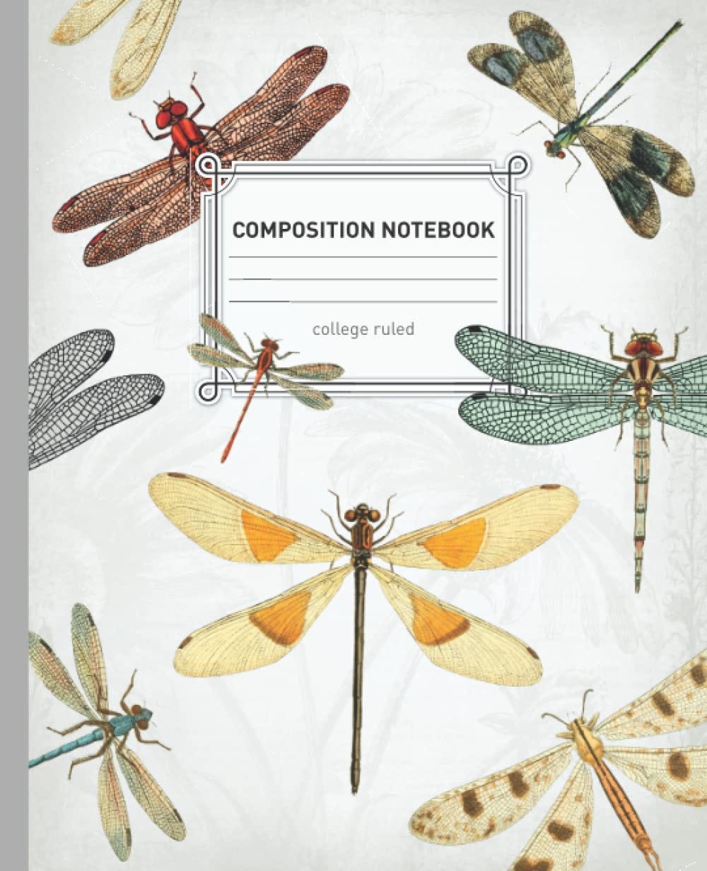 [READ] College Ruled Composition Notebook: Seamless Vintage Dragonfly Illustration Journal | 7.5 ...