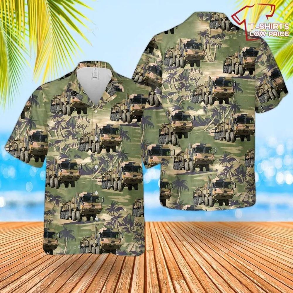 Australian Army Hx45m 1010 Tactical Military Trucks Hawaiian Shirt ...