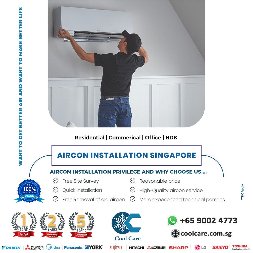 Aircon Installation Singapore - Cool care aircon - Medium