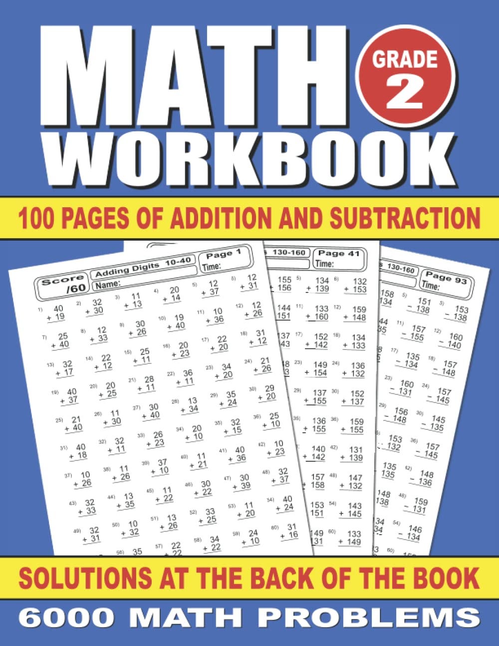 [DOWNLOAD][BEST]} Addition and Subtraction Workbook 2nd Grade: Timed ...