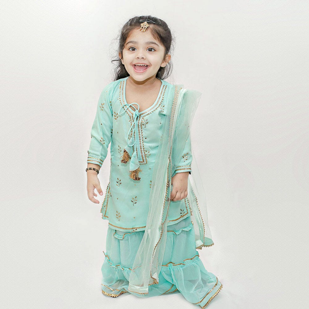 Girls Kurta Sharara. Sharara Dress For Girls This Sharara… | by Folk ...