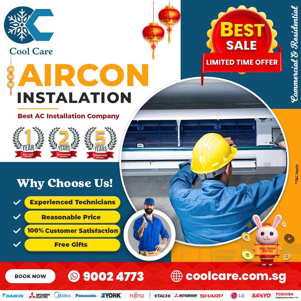 Aircon Installation Singapore - Cool care aircon service singapore - Medium