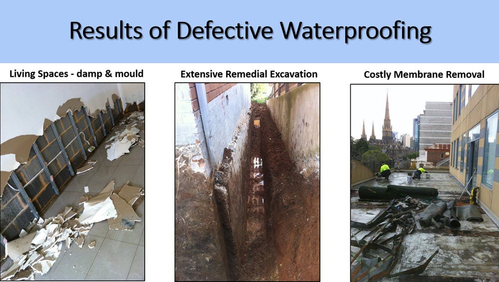 Waterproofing Failures in Australia | by Findlay-Evans Waterproofing ...
