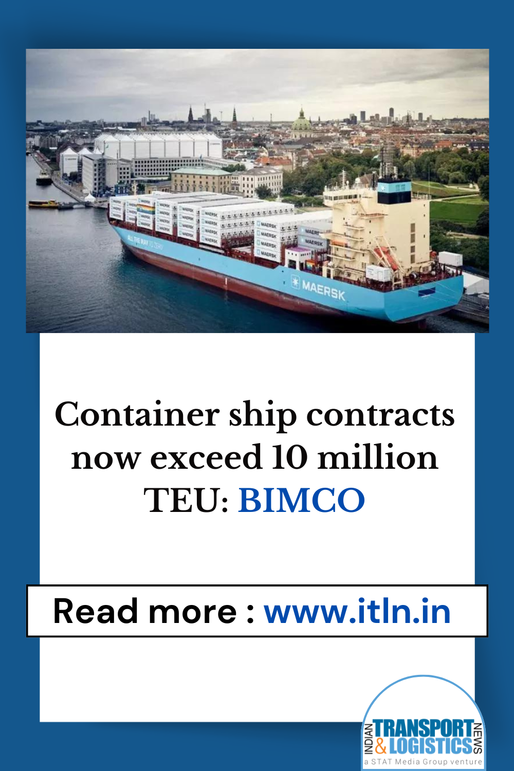 Container ship contracts now exceed 10 million TEU: BIMCO - Indian ...