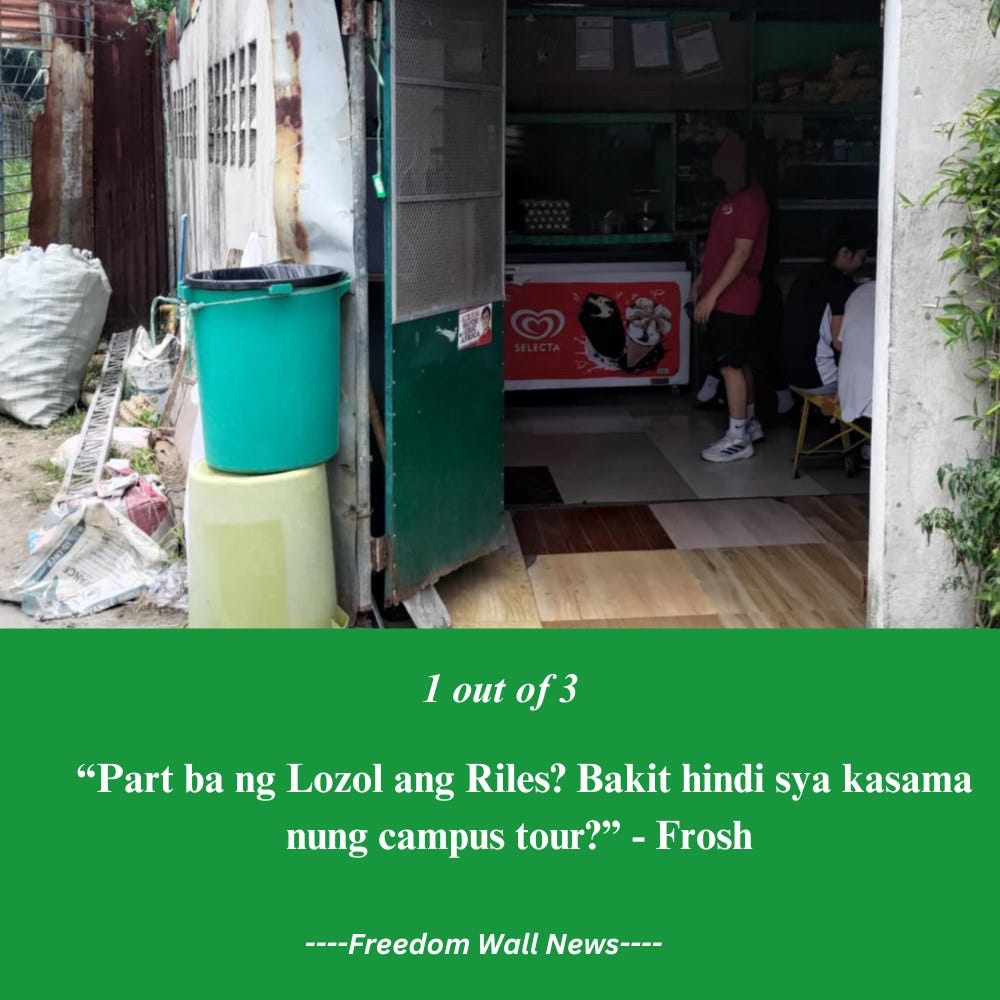 “Part ba ng Lozol ang Riles? Bakit hindi sya kasama nung campus tour ...