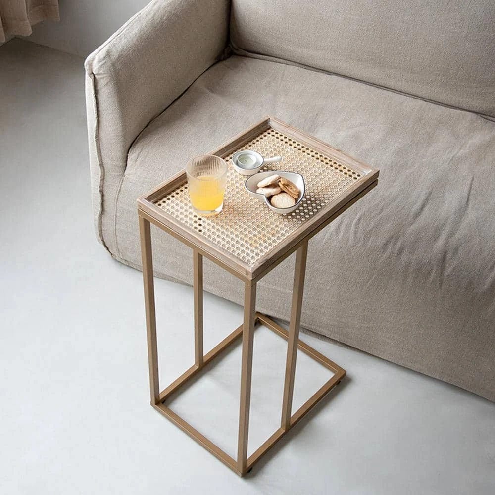 Cane Side Tables | Medium