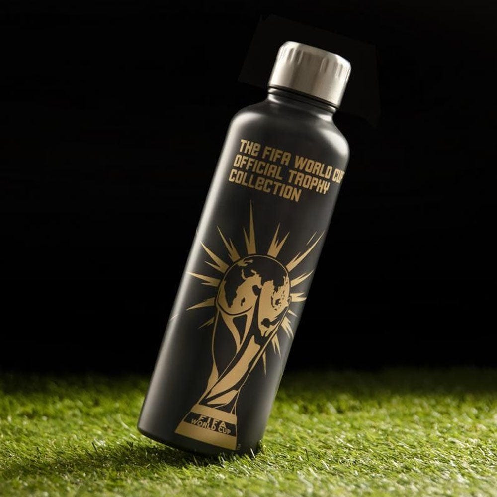 FIFA Metal Water Bottle Black and Gold - Star Kingdom - Medium