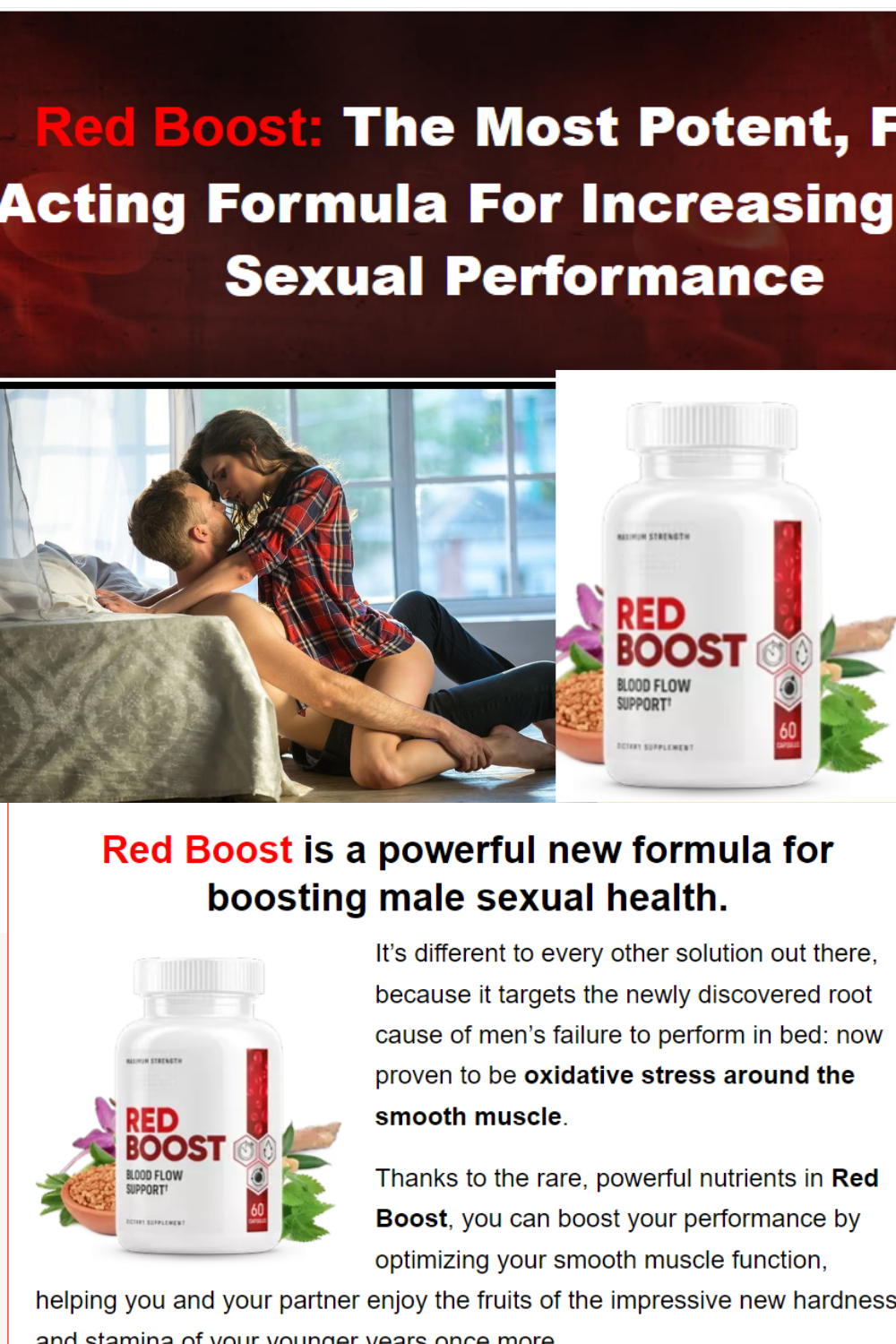 Red Boost Is A Powerful New Formula For Boosting Male Sexual Health