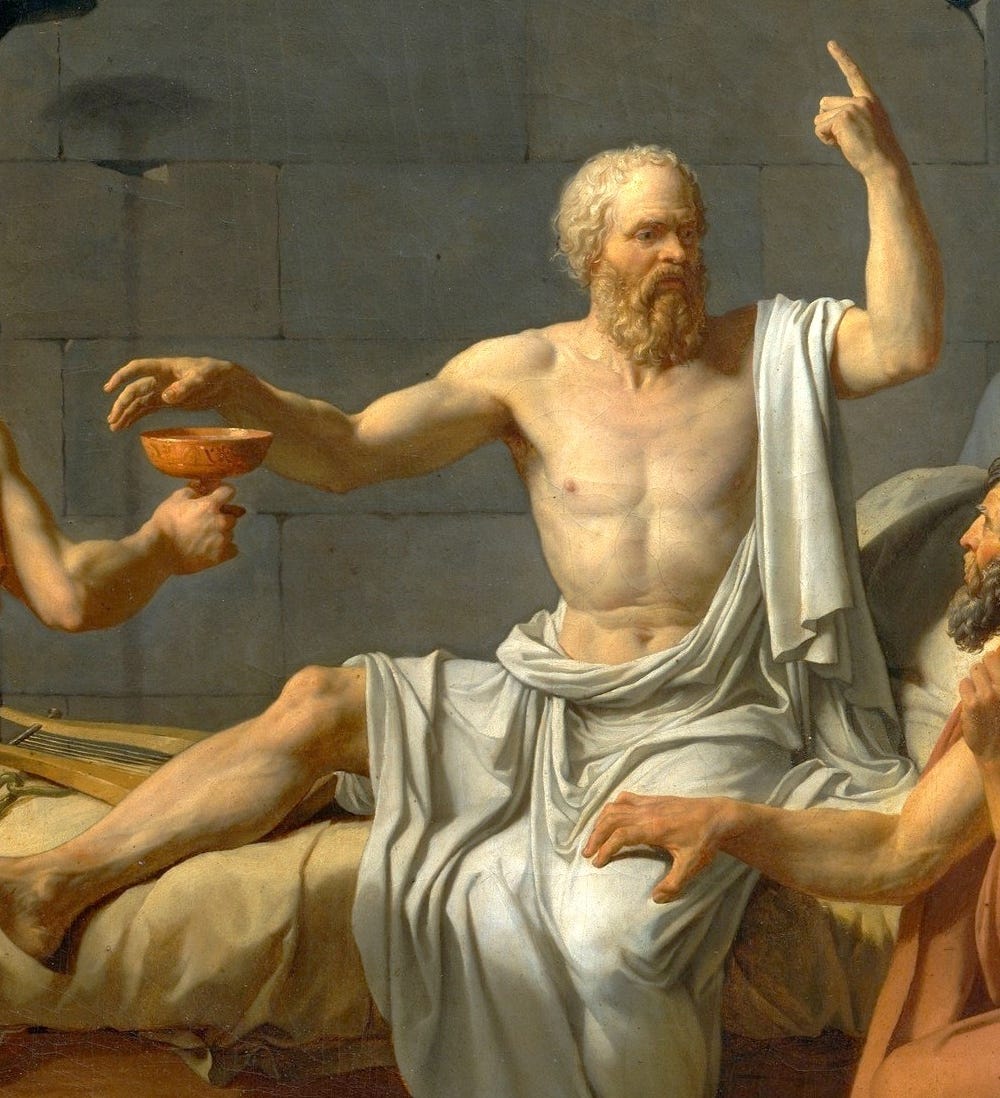 Lendo arte: A morte de Sócrates. Como percebemos arte? É fácil olharmos ...