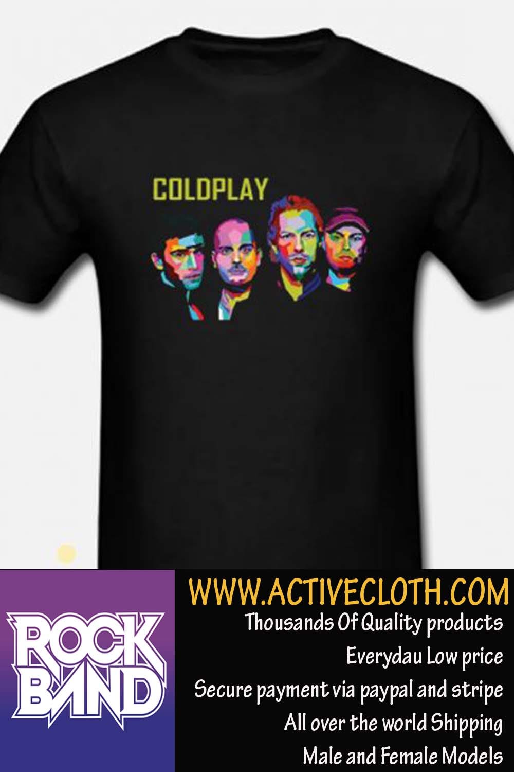 Coldplay Rock Band Personels T-shirt | by Edric Anderson | Medium