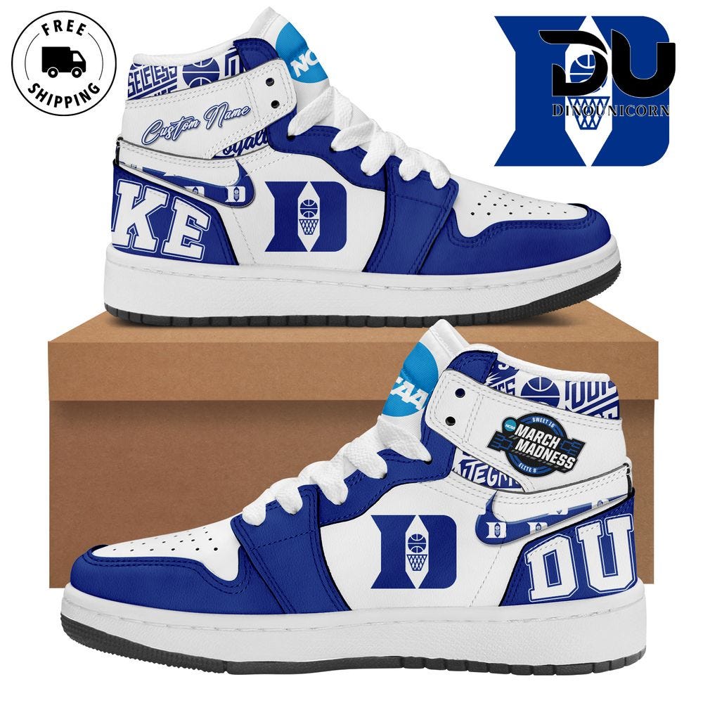 Duke Blue Devils Men’s Basketball Air Jordan 1 Sneaker - Dinounicornso ...