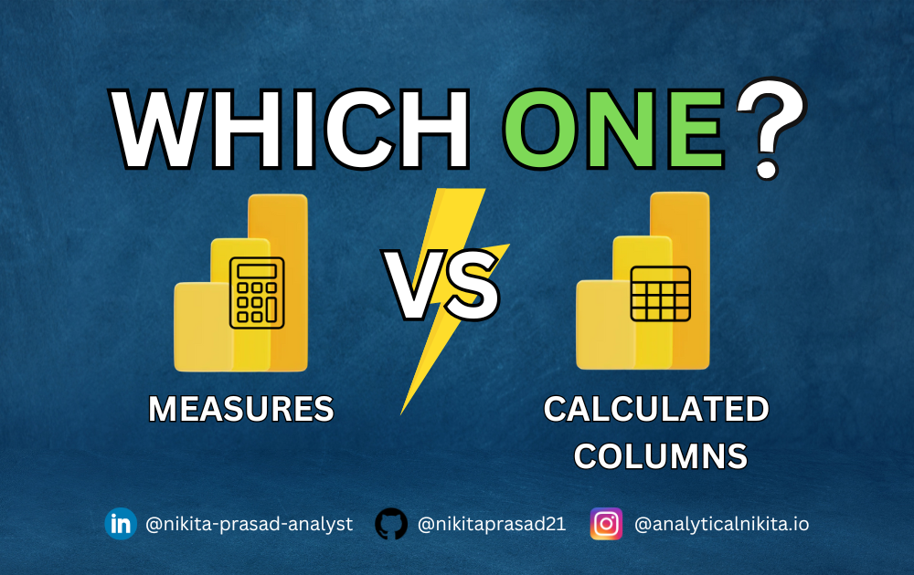 When to add a MEASURE or a Column in DAX? | by Nikita Prasad | Learning ...