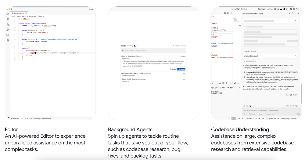 [ Google IDE 工具] 藉由 Google Antigravity IDE 工具，來體驗 AI 直接實作個人網站 | by ...