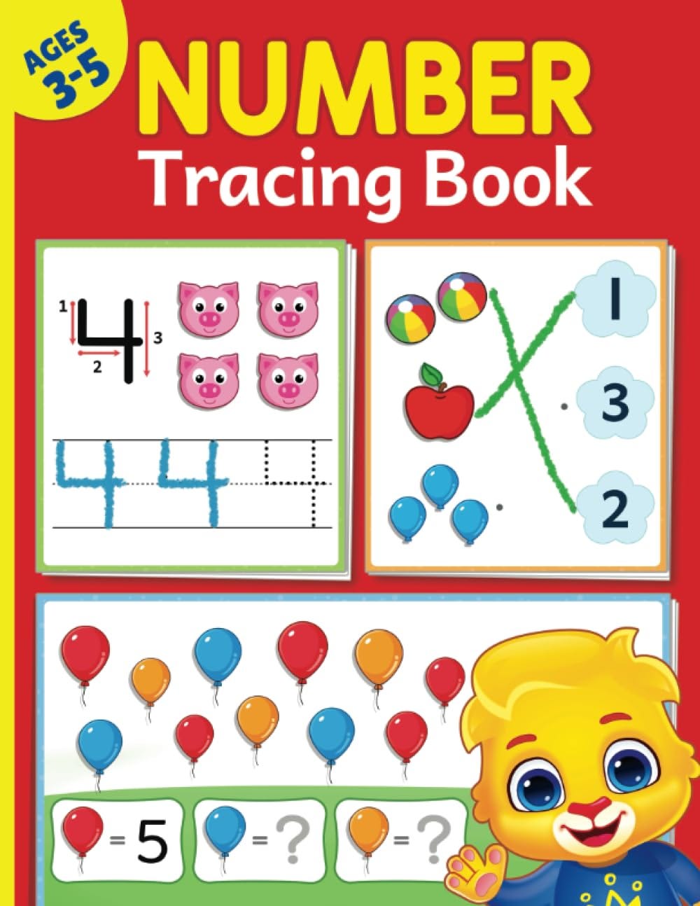[EBOOK][BEST]} Number Tracing Book For Kids Ages 3–5: Learn To Trace ...