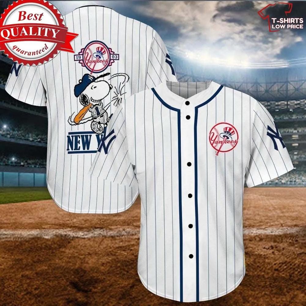 MLB New York Yankees Snoopy Baseball Jersey | by Rocky Gamble | Aug ...