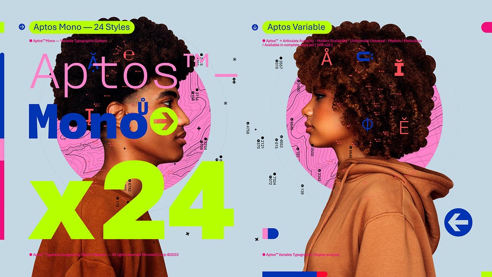 A change of typeface: Microsoft’s new default font has arrived | by ...