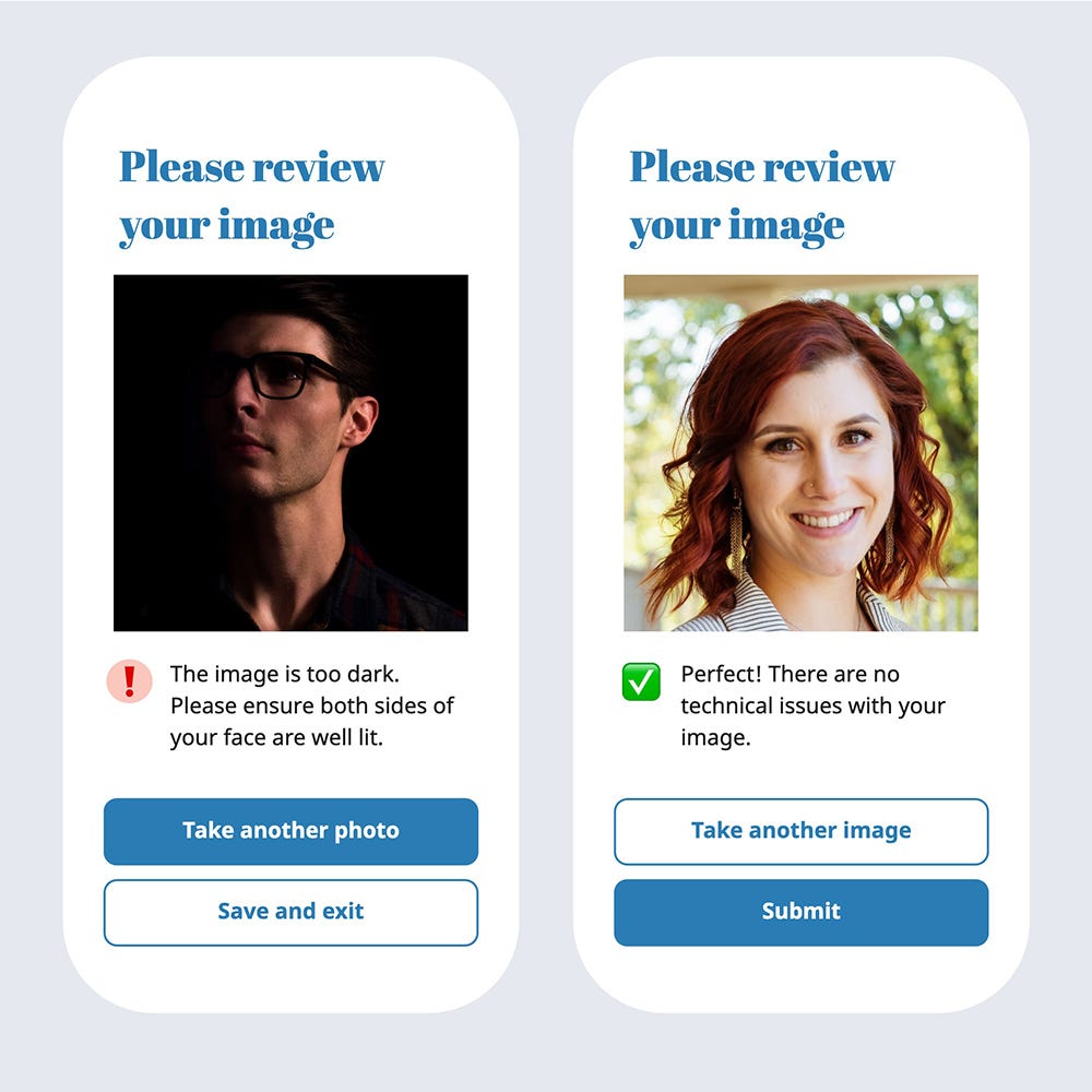 Five steps towards designing better ID checks | Tina Remiz | UX Collective