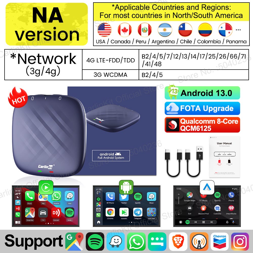 Revolutionizing In-Car Entertainment: Exploring the CarlinKit 8G+128G Android 13 CarPlay TV AI ...