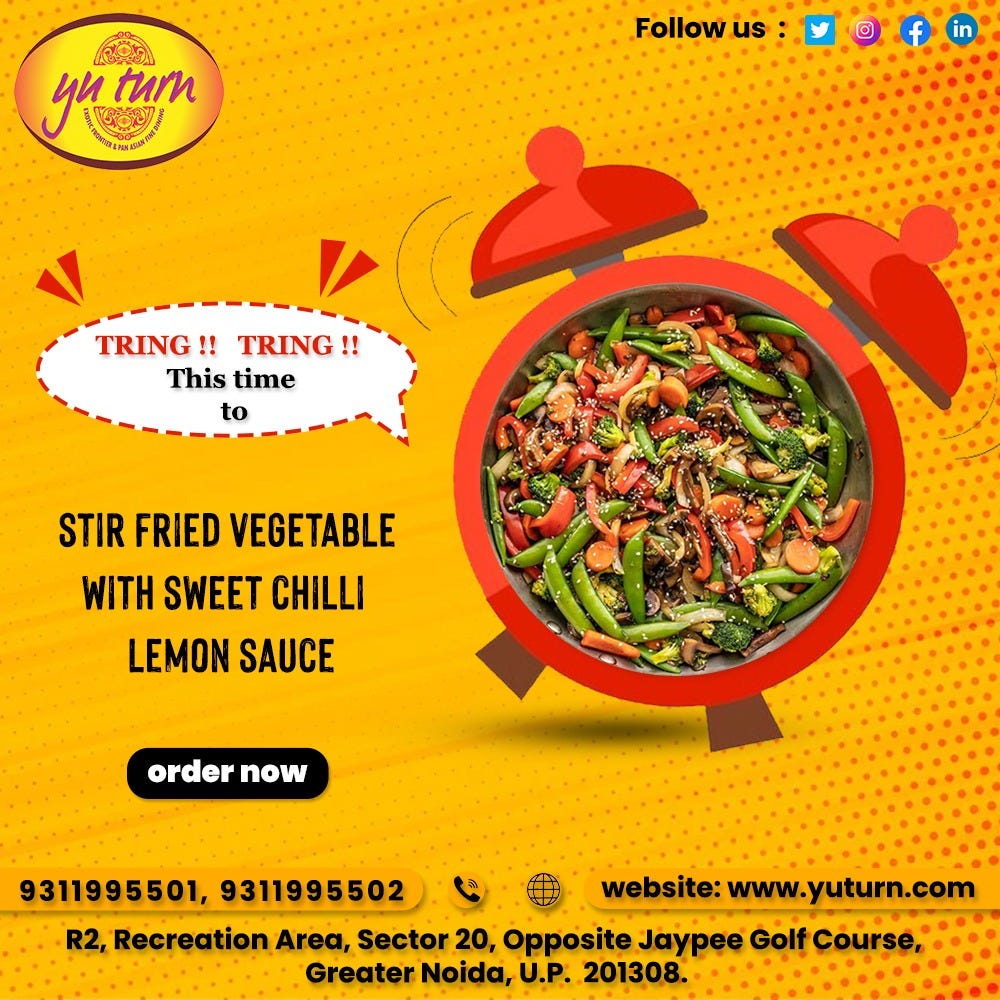 Stir-fried vegetable - Yuturn Restaurant - Medium