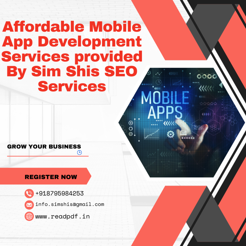 Affordable Mobile App Development Services provided By Sim Shis SEO Services | by Sim Shis SEO ...