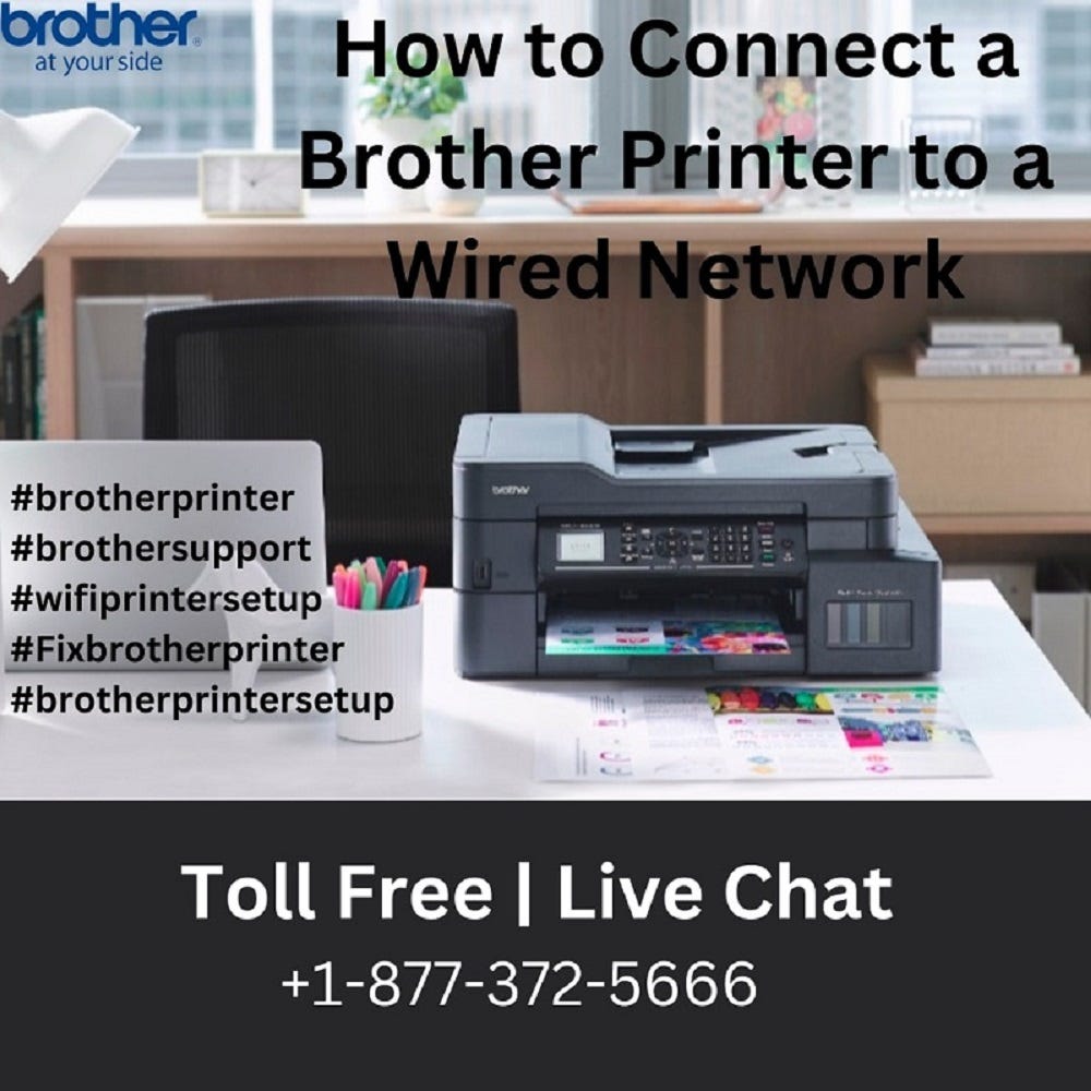 +1–877–372–5666 | How To Connect a Brother Printer To a Wired Network | Brother Printer Support ...