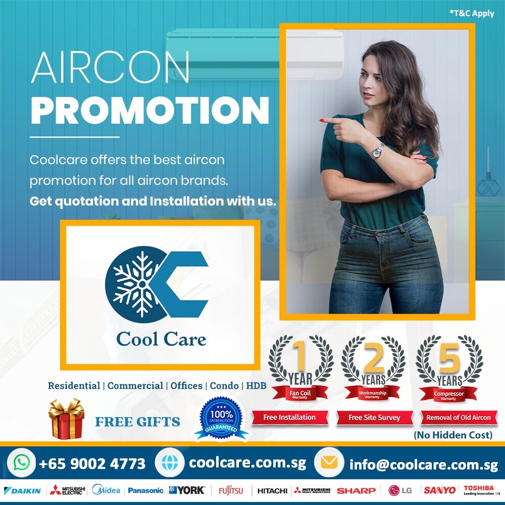 AIRCON PROMOTION SINGAPORE - coolcareairconcompany - Medium
