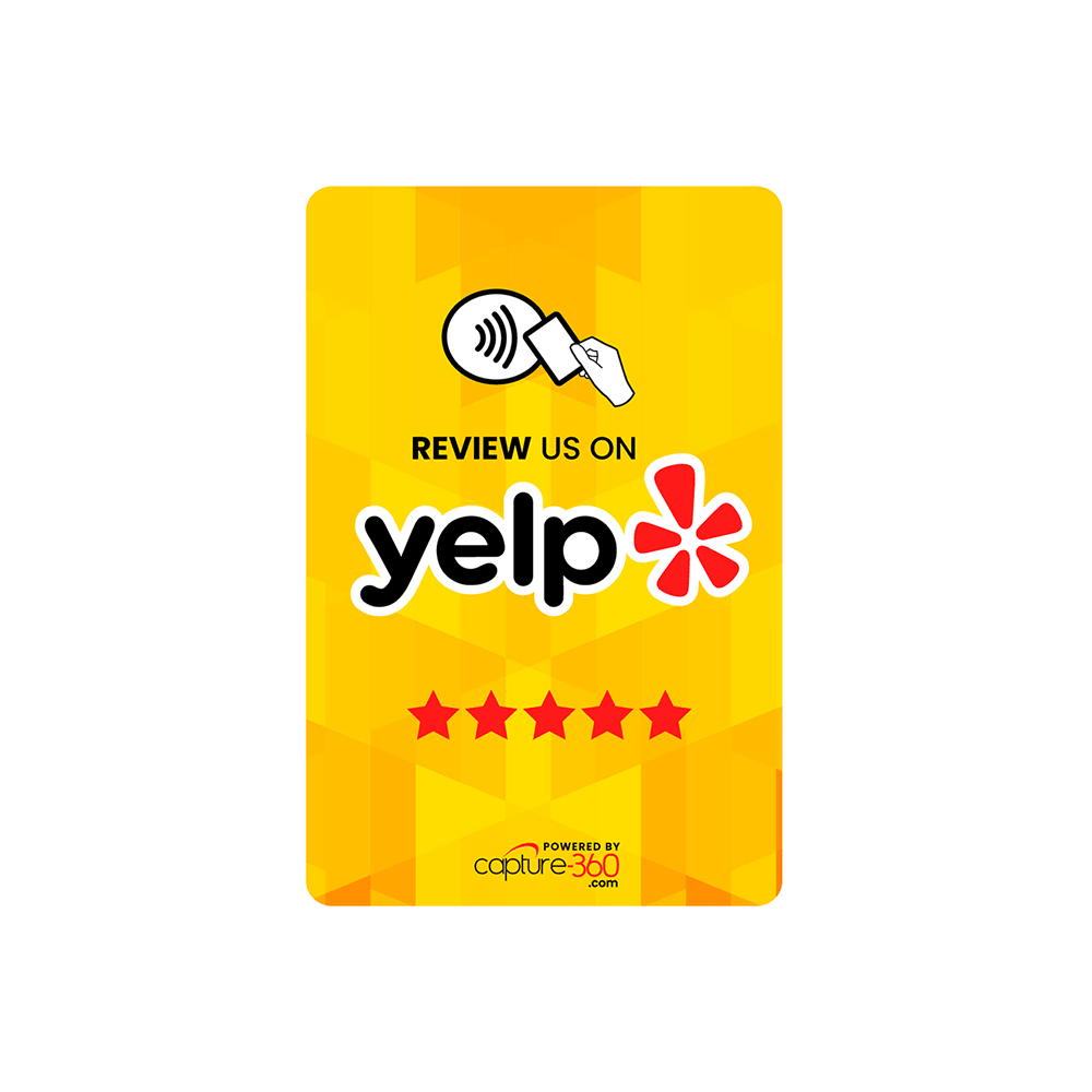 YELP REVIEW CARD — YELLOW - Capture 360 Inc - Medium