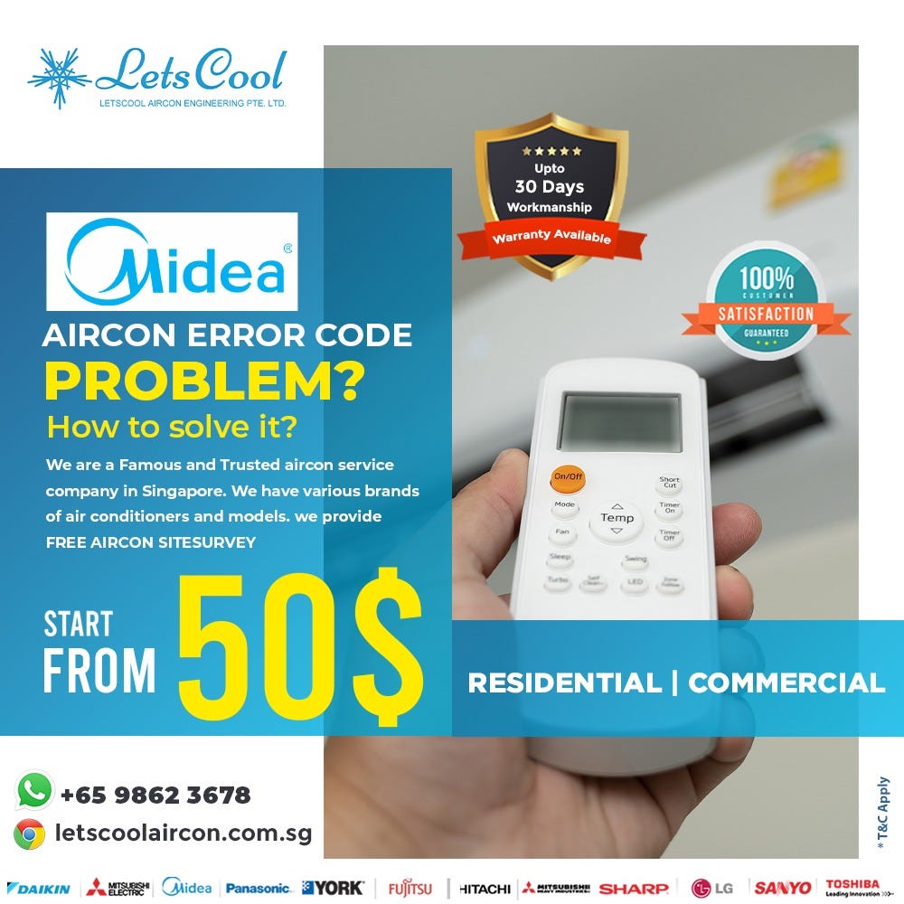 Midea Aircon Error Code How To Solve It By Bahesip Medium