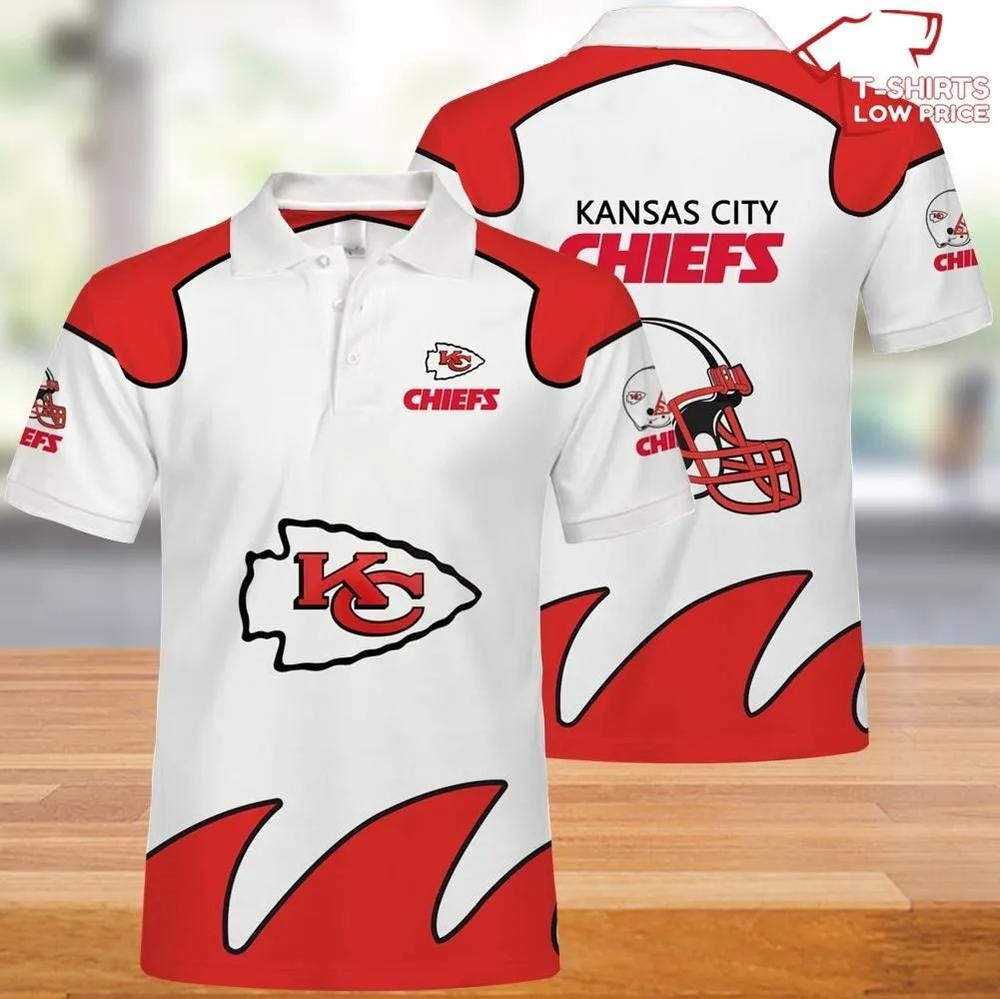 Kansas City Chiefs White Polo Shirt, Kansas City Chiefs Unique Gifts ...