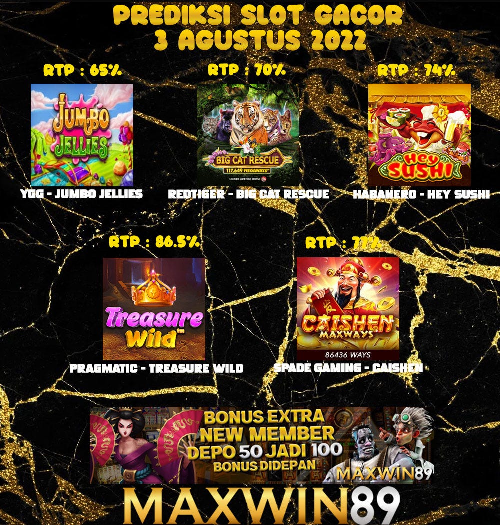 Prediksi SLot Gacor 03 Agustus 2022 maxwin89 - lisaa 88 - Medium