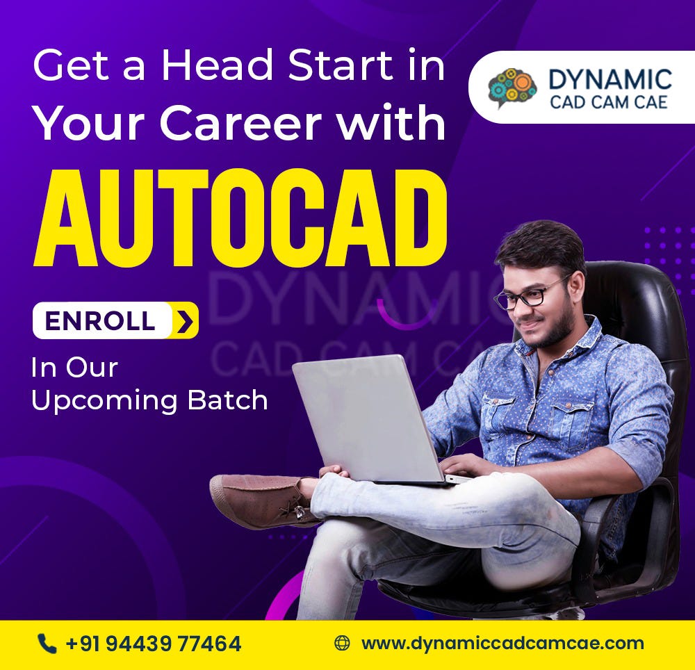 🌟 Get a Head Start in Your Career with AutoCAD Training in Chennai! 🌟 Ready to boost your skills ...