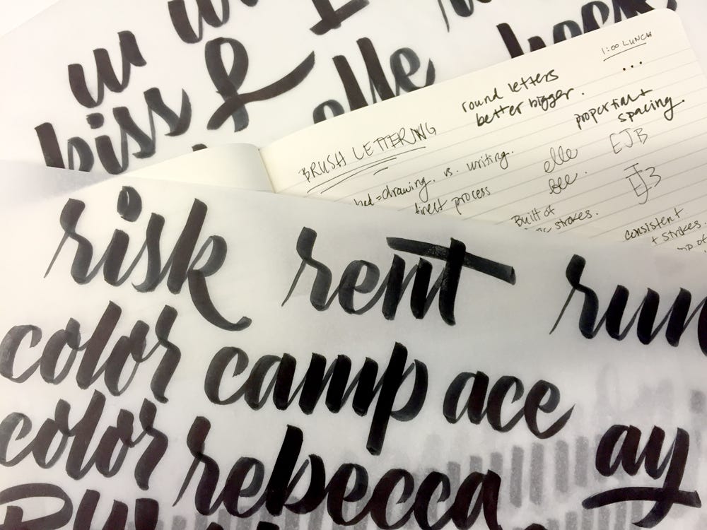 Stellar Brush Lettering. I’ve been looking a lot at different… | by ...