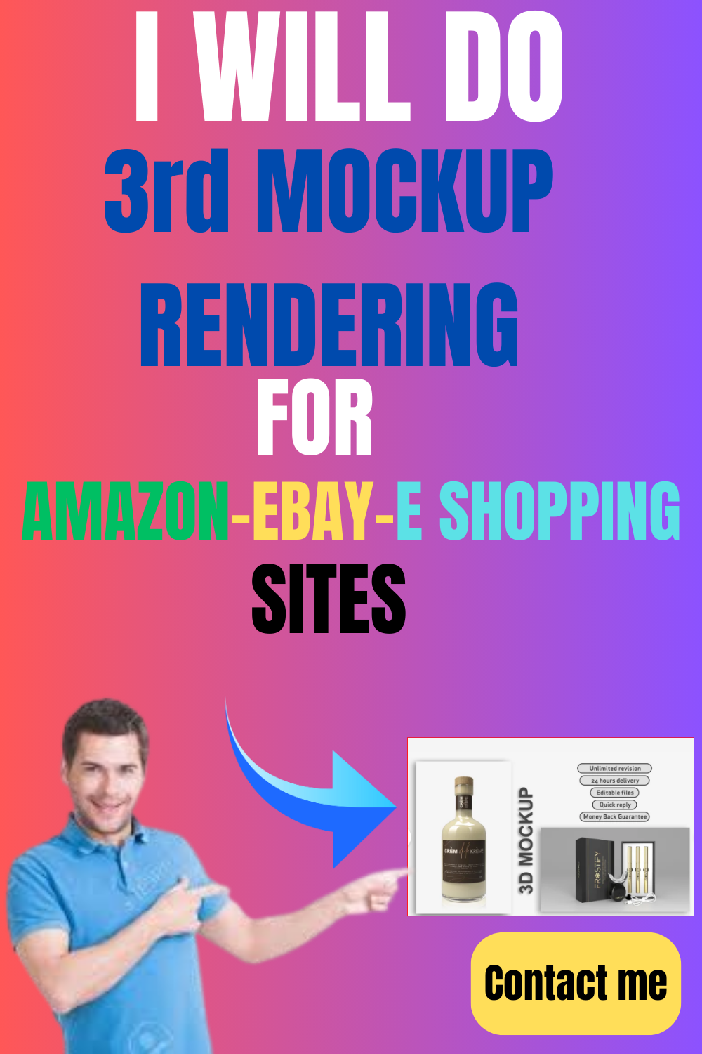 I WILL DO 3rd MOCKUP RENDERING FOR AMAZON-EBAY-E SHOPPING SITES | by ...