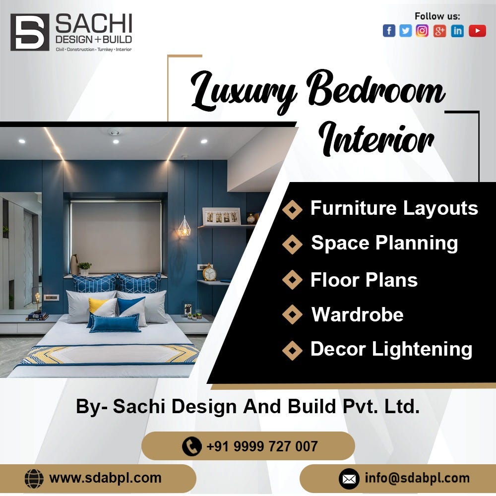 Luxury Bedroom Interior - Sachi Design And Build Pvt Ltd - Medium