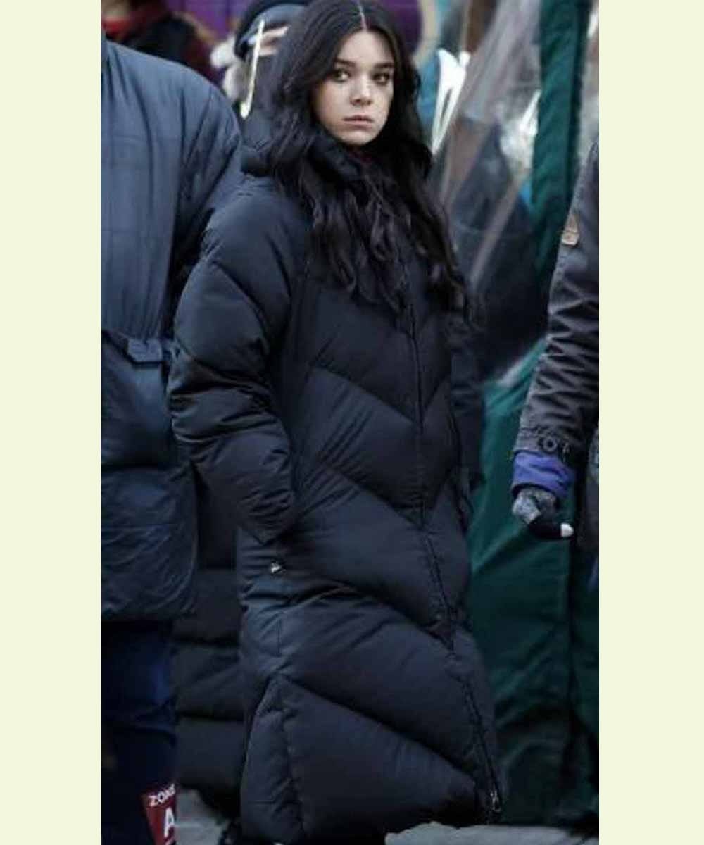 Hawkeye Kate Bishop Long Puffer Coat - Jhonbring - Medium