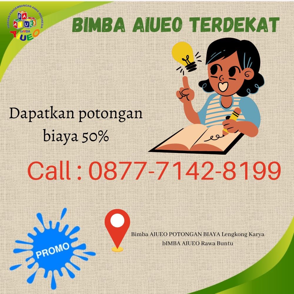 POTONGAN BIAYA, Call 0877-7142-8199, Bimba AIUEO POTONGAN BIAYA ...