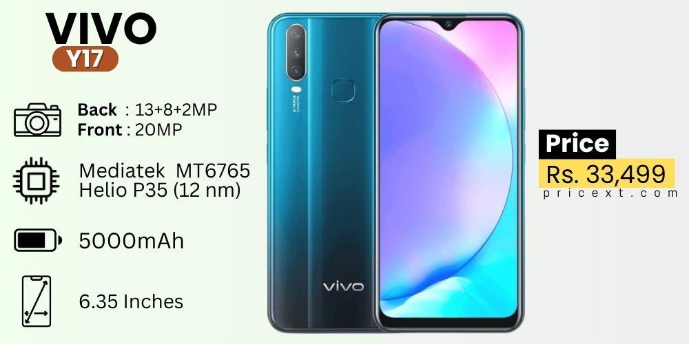 VIVO Y17 Price in Pakistan. VIVO Y17 Official Price in Pakistan is ...