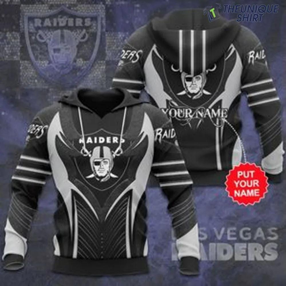 Personalized Las Vegas Raiders Football All Over Print 3D Hoodie For ...