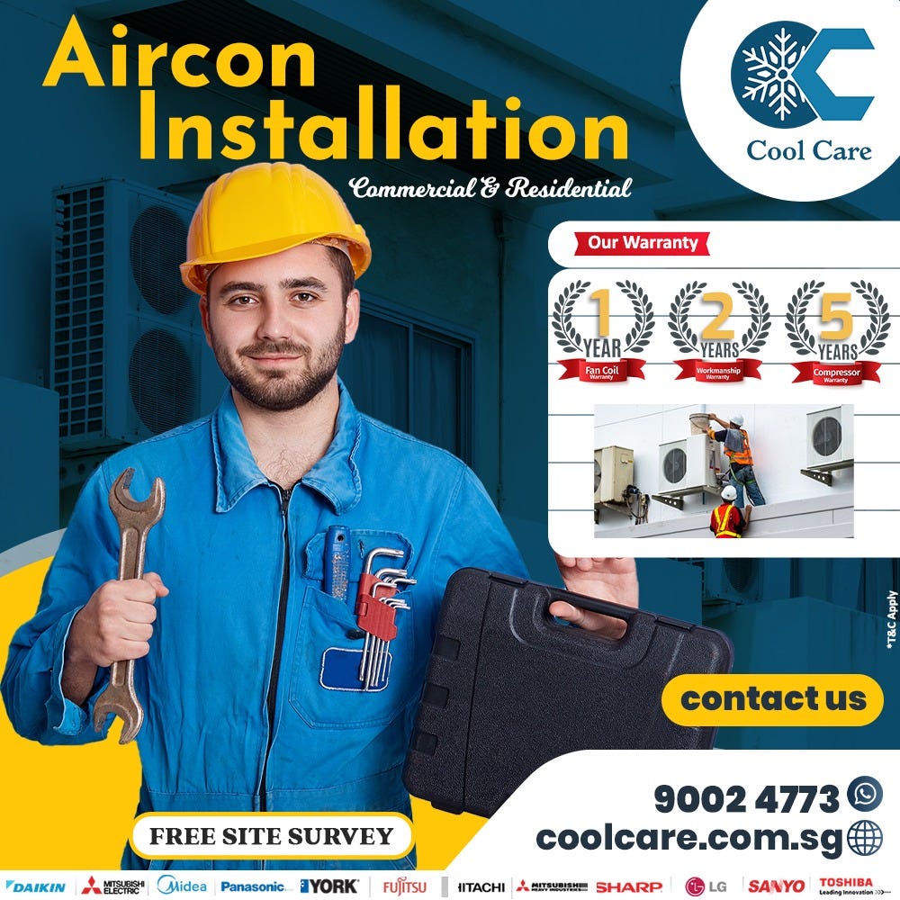 Aircon Installation Singapore - Cool care aircon service singapore - Medium