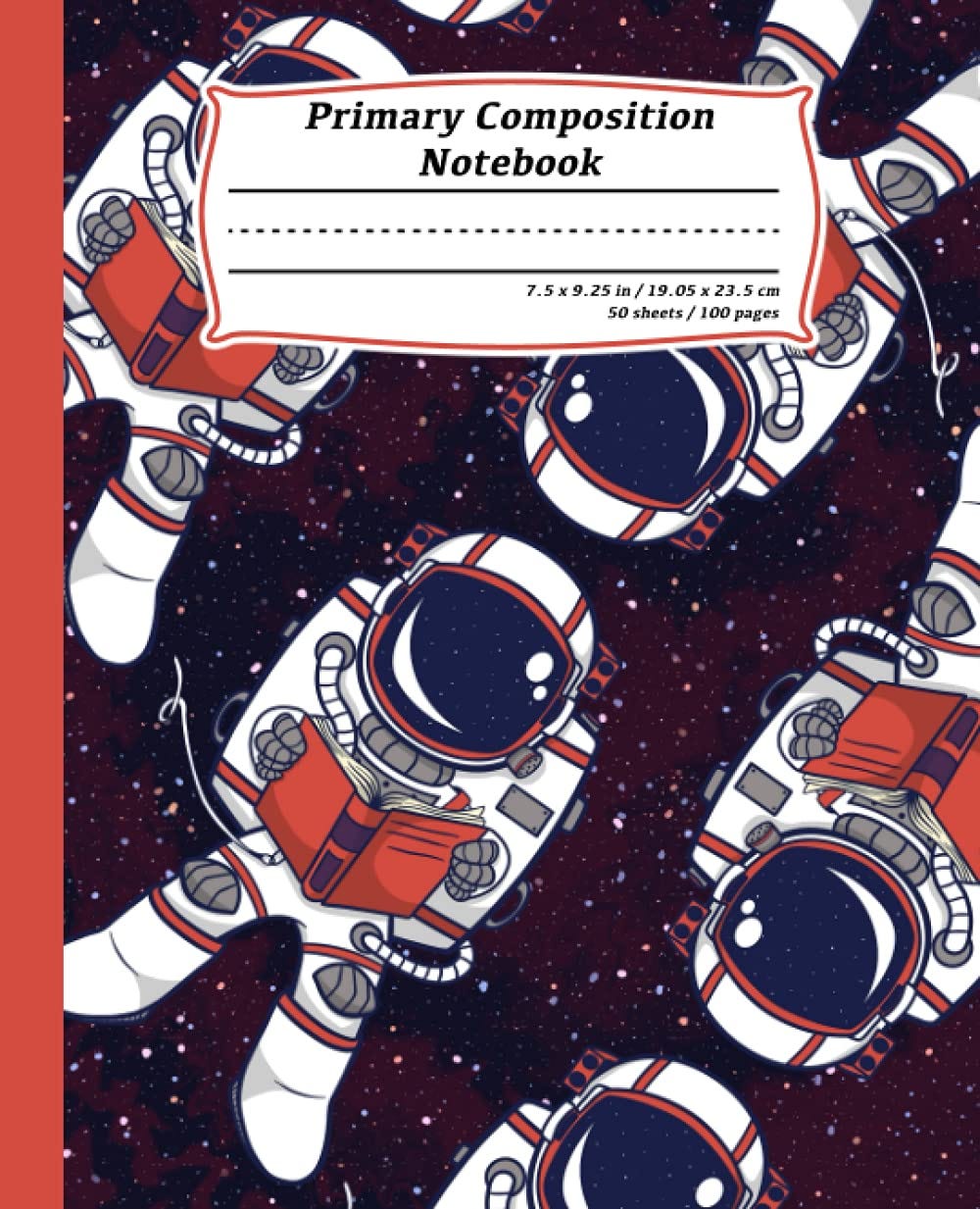 [EBOOK][BEST]} Primary Composition Notebook: Picture Space and Dotted Midline Composition ...