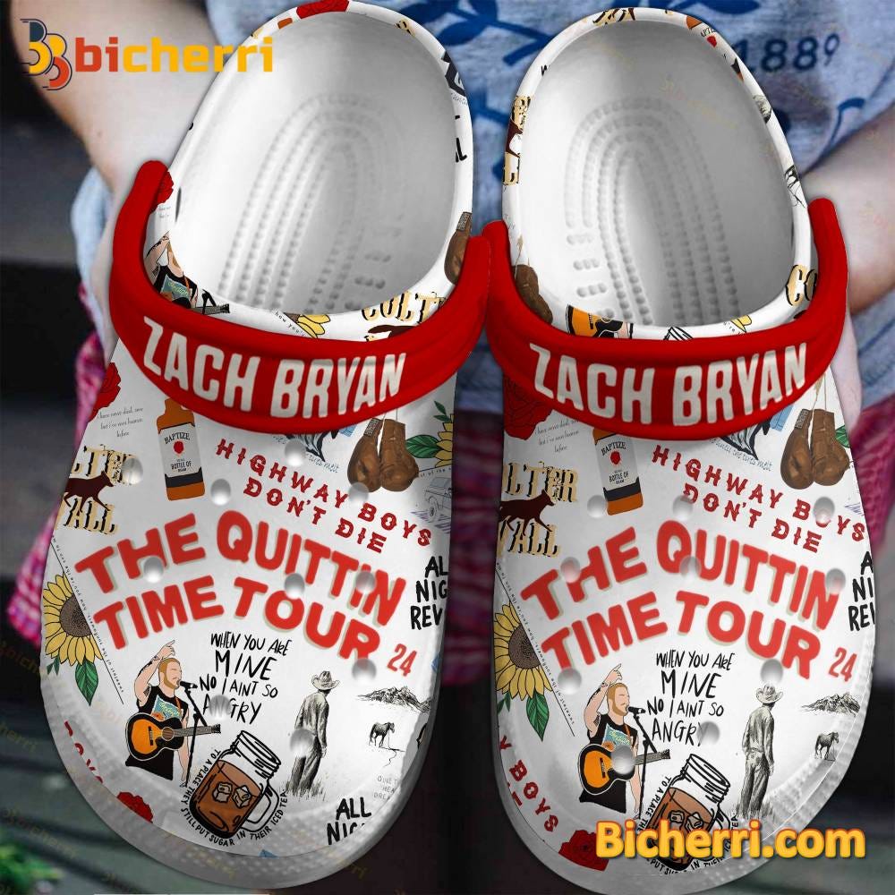 Country Comfort with an Edge The Zach Bryan The Quittin Time Tour Crocs ...