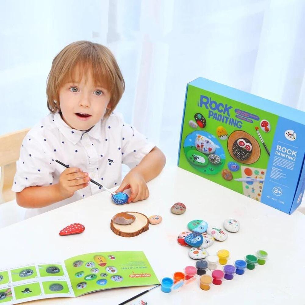 Fun DIY Magic Rock Painting Kit for kids - Mumma - Medium