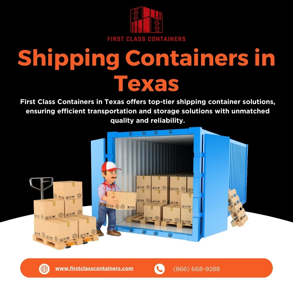 Shipping containers in texas - First Class Containers - Medium
