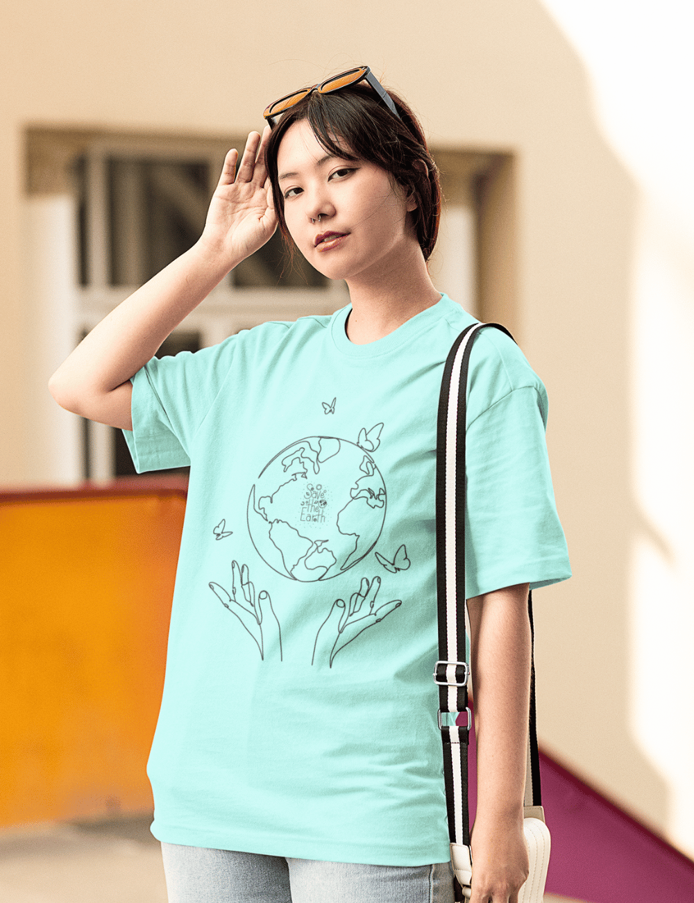 Mother Earth Oversized T-shirt. Embrace the Beauty of Mother Earth with ...