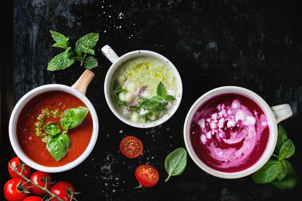 Cold soups — cooked or raw. 10 quick vegetable versions to beat the ...