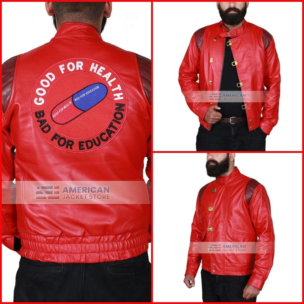 Red Kaneda Akira Leather Jacket. Red Leather Akira Jacket worn by ...